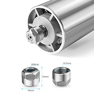 NymoLabs 7000-30000RPM CNC Router Spindle Motor with 1/8" ER11 Collet Set, 710W/110V, Upgraded for Most CNC Machines with 65mm Spindle Mount