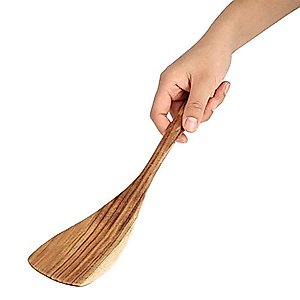 Spatula, Wooden Spatula Turner Fried Shovel Cooking Kitchen Utensils Shovel (31.5 * 7.5cm)