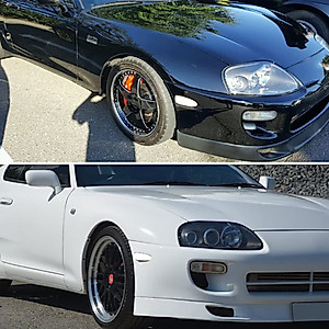 KENRTIR Clear Lens White LED Lamp Compatible with 1997 1998 Toyota SUPRA MK.4 & 2000-2005 Toyota Celica Front Corner Fender Side Marker Light