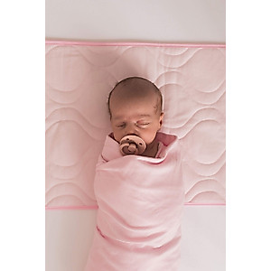 SheetWorld Crib Bib Sheet Saver - 13x27 Inches, Soft Cotton Material, 4 Secure Corner Ties - Essential Baby Bedding for Easy Clean-Up and Comfort - Proudly Made in the USA