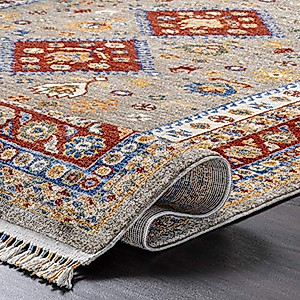 nuLOOM Romee Medallion Tasseled Runner Rug, 2' x 6', Beige