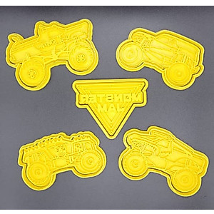 Monster Truck Jam Cookie Cutter & Stamp