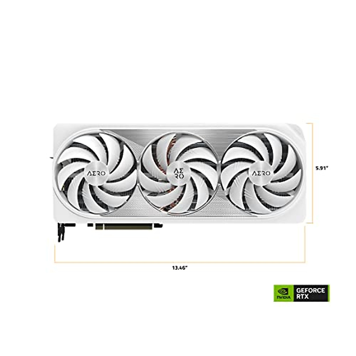 Gigabyte GV-N4090AERO OC-24GD GeForce RTX 4090 AERO OC 24G Graphics Card, 3X WINDFORCE Fans, 24GB 384-bit GDDR6X, Video Card