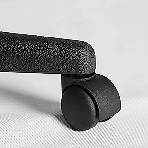 Home Office Low Back Computer Executive Chair by JJS, Ergonomic Mesh Chair with Extra Large Base and Pads, Black/Blue