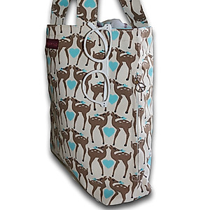 bungalow 360 Reversible Canvas Tote Bag (Jellyfish)
