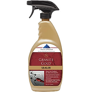 Granite Gold Water-Based Sealer Spray Protection for Granite, Marble, Travertine, Natural Stone Countertops, 24 Fluid Ounces, 1-Pack