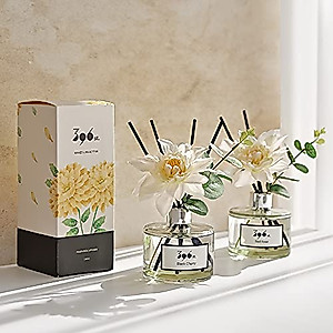 396 st. Dahlia Flower Reed Diffuser, Vanilla Lavender(Also Known as Garden Lavender), 200ml(6.7oz) / Reed Diffuser Sets, Scentsy Home Fragrance, Scented Oils, Home & Bathroom Décor
