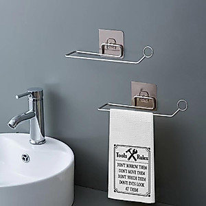 Knibeo Funny Kitchen Towels,Tools Rules Waffle Weave Kitchen Towels and Dishcloths,Hand Towels for Workshop Garage,Dish Towels Hand Towels for Kitchen,Kitchen Drying Towels 16 x 24 Inch