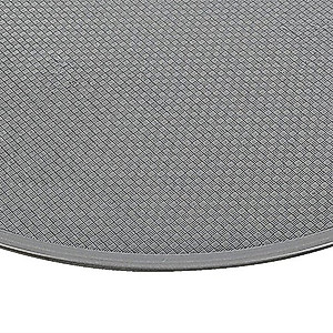 Wekioger Plastic Round Serving Tray, 13.5-Inch, Set of 3 (White, Black, Grey)