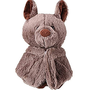 Plush Bat Bashful Stuffed Animal Bat Cute Plush Animal Halloween Furry Doll 11 Inches (Brown)