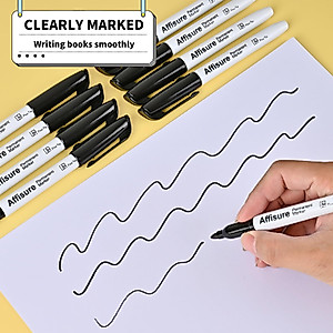 Permanent markers, 100 packs permanent markers bulk, quick drying in one second, waterproof, smooth, not easy to erase, durable, can be marked on glass, tiles and cloth, office supplies