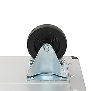 DMUNIZ Platform Trucks Flatbed Cart Folding Aluminum Platform Truck with Steel Foldable Handle Moving Platform Push Cart Rolling Flatbed Cart Hand Truck 770 Lbs Push Cart