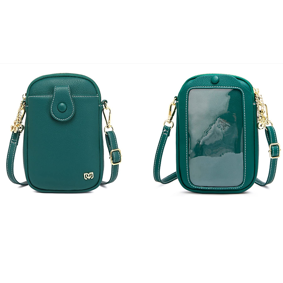 Aslana Touch Screen Phone Bag Vertical Small Crossbody Bag Handbag for Women (Black)