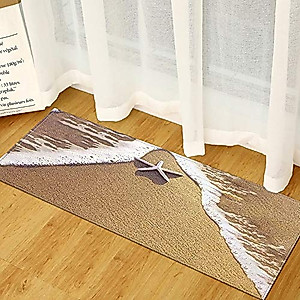 OPLJ Geometric Pattern Kitchen Rug Rectangle Doormat Anti-Slip Area Carpet for Living Room Bedroom Mat Home Decoration A3 60x180cm
