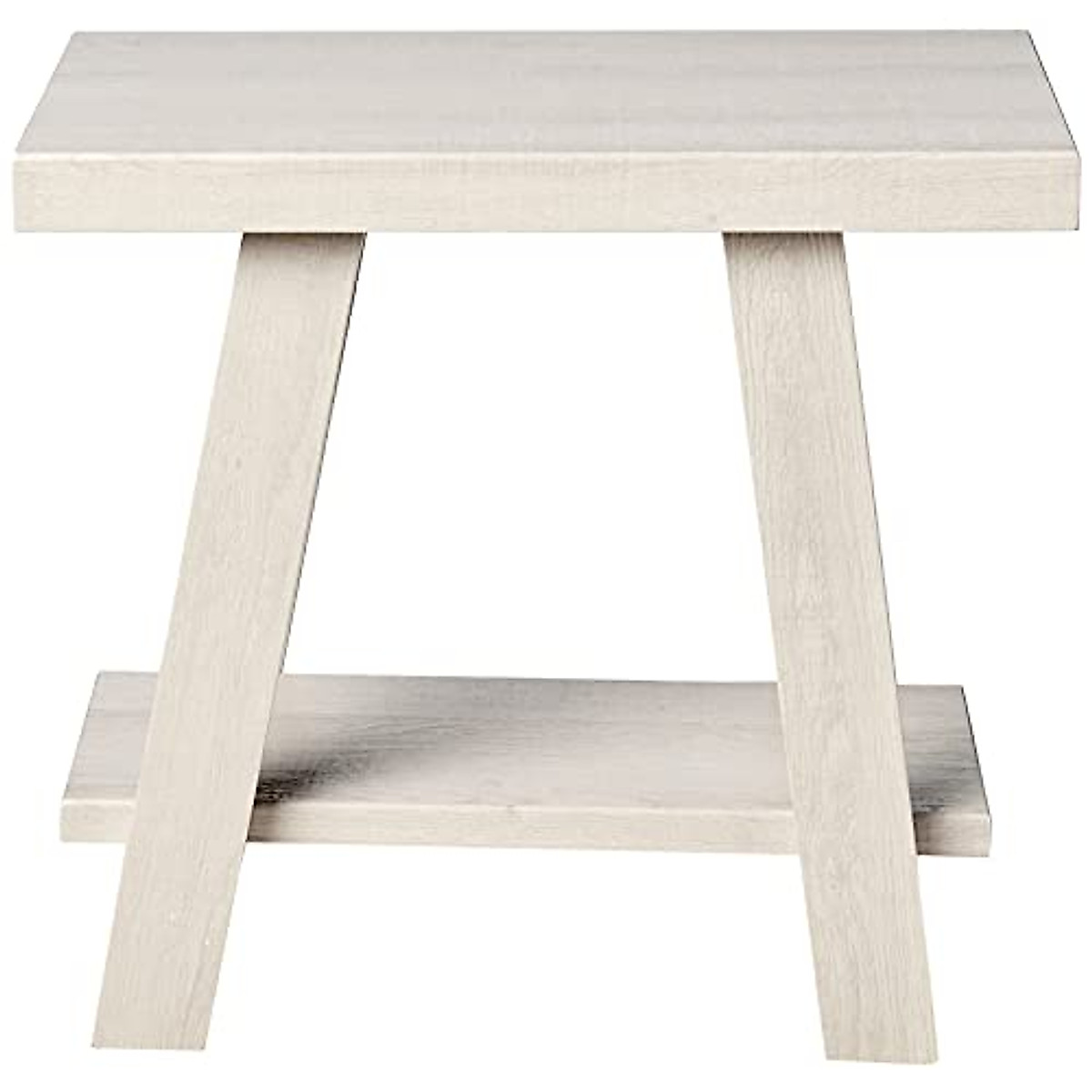Roundhill Furniture Athens Contemporary Wood Small End Table, White