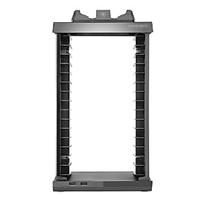 Snakebyte XBOX One Charge Tower Pro - Twin Docking Station with Games Tower for 15 Games, Charger and Battery Packs for 2 Controllers and 2 USB Ports / Gamepad for XBOX One USB Charging Station