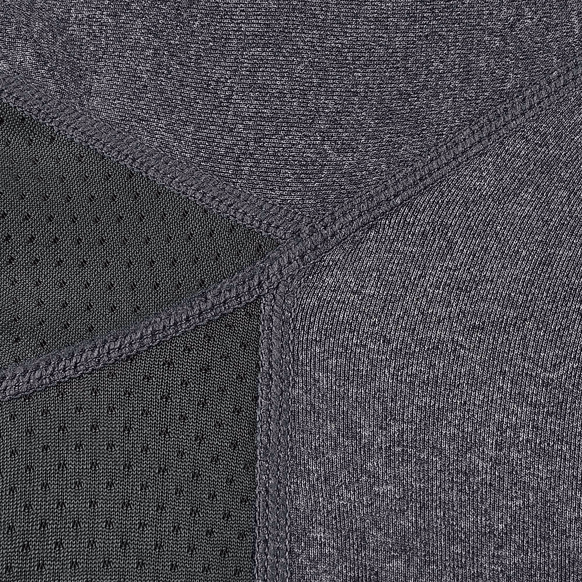 Rodeel Men's Running Fishing Shirt UPF 50+ Outdoor Athletic Performance Long Sleeve T-Shirt Grey