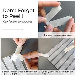 Coavas Window Privacy Film Frosted Glass Window Film Heat Blocking Window Cling Decorative Frosting Film Static Cling Vinyl Door Window Coverings Home Window Tint Blinds, 17.5 x 78.7 inch, Pure