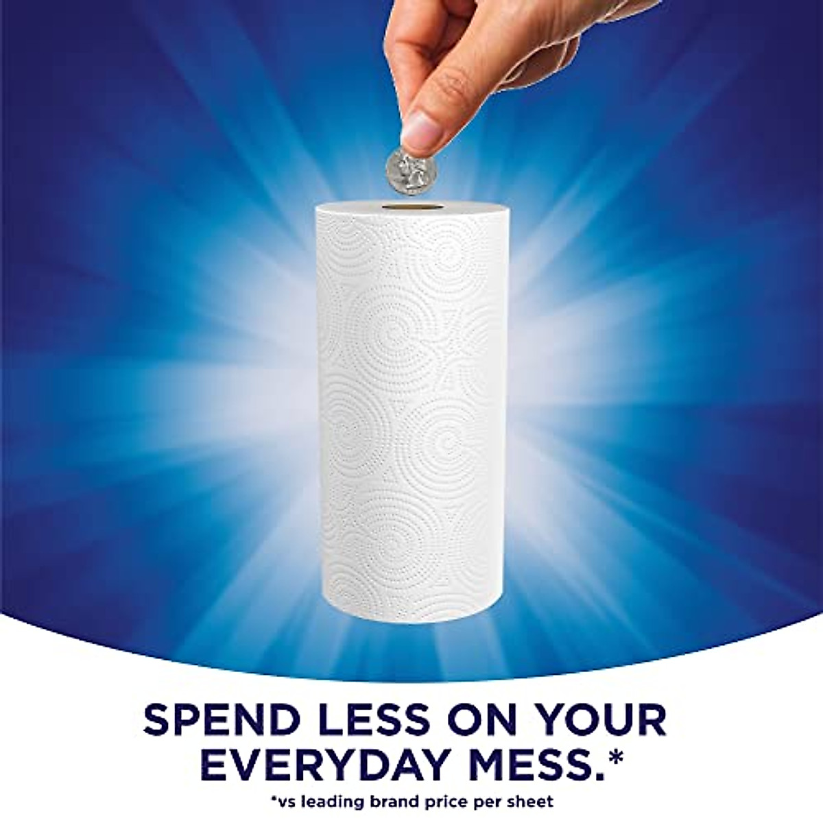 Sparkle® Tear-A-Square® Paper Towels, 2 Double Rolls = 4 Regular Rolls, 2 Count (Pack of 1)