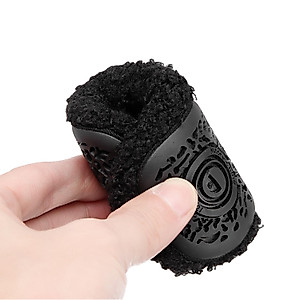 L-RUN Black Slippers for Toddler Boys/Girls House Slippers Black 6.5-7.5 Toddler=EU24-25