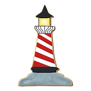 Foose Lighthouse Cookie Cutter 4.5 Inch –Tin Plated Steel Cookie Cutters – Lighthouse Cookie Mold
