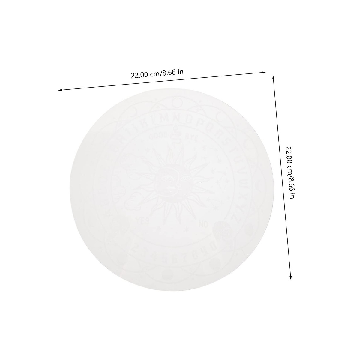 NOLITOY 4pcs Pendulum Dashboard Letter Decor Tabletop Decor Desktop Decor Crystal Dowsing Pendulum Divination Prop Supplies Acrylic Pendulum Board Divination Crafts Acrylic Board The Witch