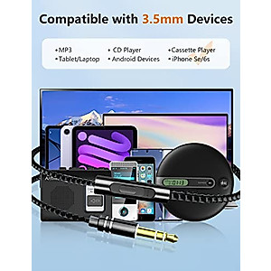 Arsvita Wired Earbuds Headphones In-Ear Noise Cancelling Ear buds with Deep Bass Stereo Sound, Volume Control,Compatible for All 3.5mm Interface Devices, Phone, Tablet, MP3, CD Player, Cassette Player