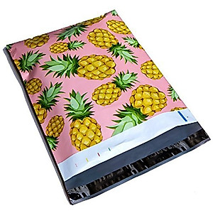 Designer Poly Mailers 10x13: Sample Variety Pack ~ Anchor, Daisy, Hibiscus, Arrow, Cactus, Pink & Mint Aloha, Watermelon, Flamingo, Pineapple Printed Self Sealing Shipping Poly Envelopes Bag (30 Pcs)