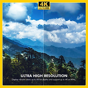 15ft. MICRO HDMI Cable, 4K HDMI to Micro HDMI Cable, HDR 60Hz 18Gbps Compatible with GoPro Hero 7,6, 5, DSLR Camera, a7 II, III Mirrorless Camera, Raspberry Pi 5, 4, to HDTV, Monitor (15-Feet)