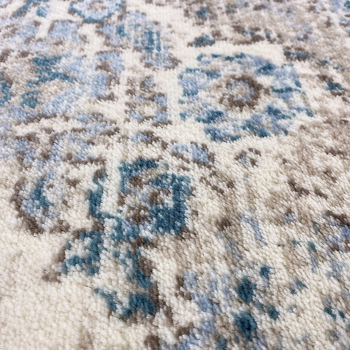 Luxe Weavers Distressed Cream 6x9 Area Rug, Modern, Stain Resistant Carpet, Indoor Oriental Rug