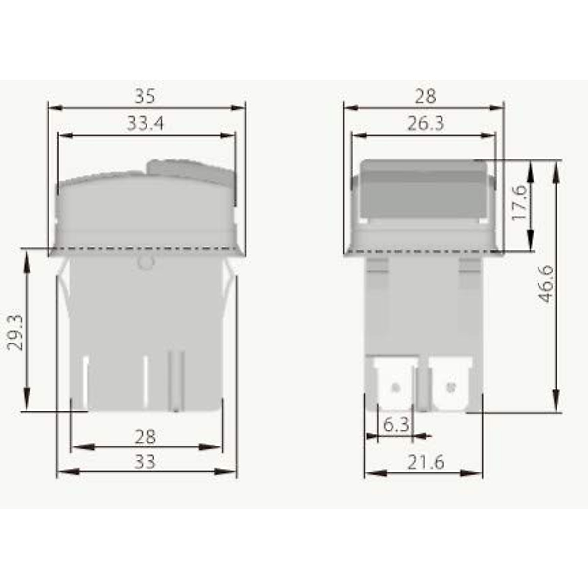 HQRP On Off Power Switch Compatible with Husky, Greenworks, Home Depot, Craftsman, Power Washer, Simpson, Black Max, Briggs & Stratton Pressure Washer KEDU HY52, FAIP H120