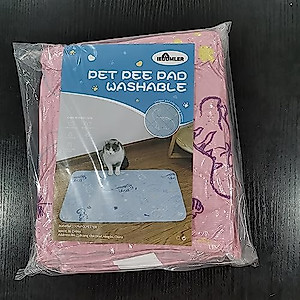 IEUUMLER Washable Pee Pads for Dogs, 2 Pack Non-Slip & Waterproof Pack Whelping Pad, Reusable Washable Puppy Potty Training Pad with Fast Absorbent for Playpen EU007 (Gray Dinosaur, 30"X20"-2pcs)