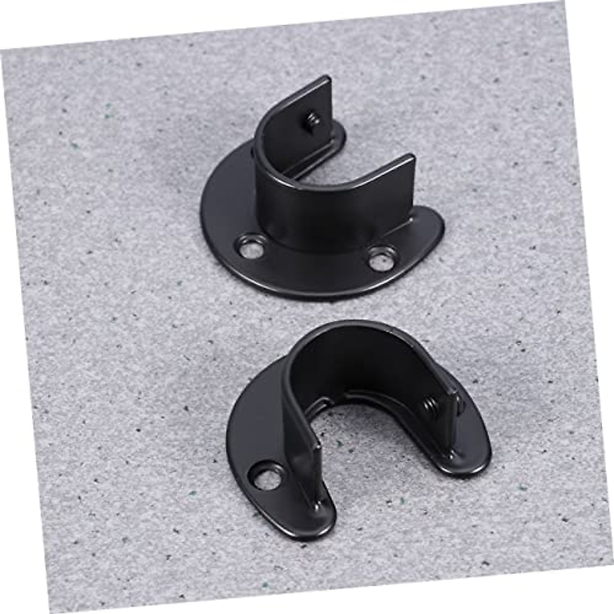 Cabilock 8pcs Curtain Rods Holders Shower Curtain Holders Shower Rod Holder Rod End Supports Metal Rod Socket Closet Rod Holder Stainless Steel Clothline Pole Pedestals Cloth Rod Holder