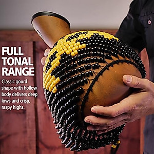 Meinl Percussion Shekere Gourd Instrument with Adjustable Beaded Net — NOT Made in China — Premium Fiberglass, 2-Year Warranty (SHR-BR)