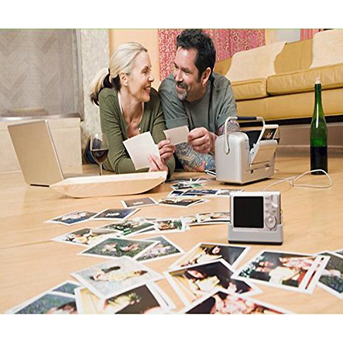 Uinkit 100 sheets Glossy Sticker Paper Photo 8.5x11 Inkjet Self Adhesive Sticky Label Bulk Pack for Chip Bag Inkjet Printer Self-Adhesive Full Sheet Letter Size