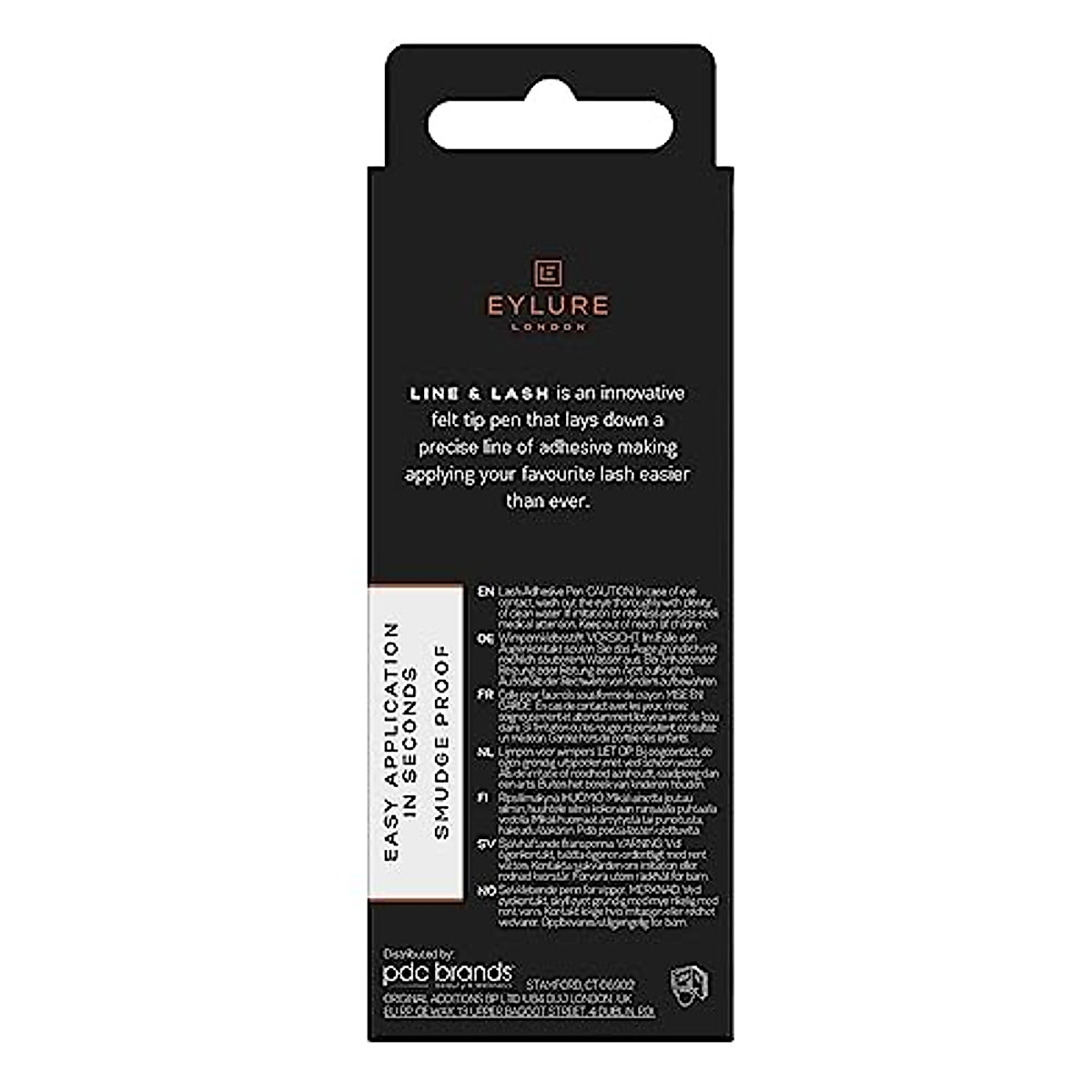 Eylure Line & Lash 2-in-1 Adhesive Eyeliner, Black
