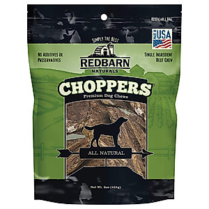 Redbarn Beef Lung Choppers Dog Chew | All-Natural high-Protein Low-Fat Grain-Free, Highly Palatable Treats sourced from Grass-Fed Cattle (1-Count)