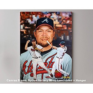 Atlanta Braves 3rd Base Chipper Jones MLB Baseball Player HOF Hall of Fame Art Print 1AM3 CHOICES 8x10-40x50