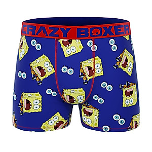 CRAZYBOXER Spongebob Krusty Krab Pizza Men's Boxer Briefs (2 pack)