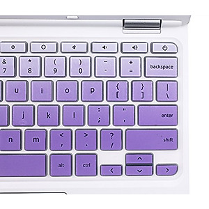 Keyboard Cover Compatible for Acer Chromebook R11 CB3-131, Acer Premium R11,Acer Chromebook R13 CB5-312, Acer Chromebook 14 CB3-431 CP5-471,Acer Chromebook 15 CB3-531/532 CB5-571 C910 (Ombre Purple)