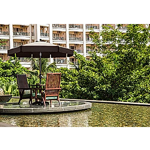 ABCCANOPY Premium Patio Umbrellas 9' Brown