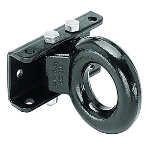 Tow Ready 63036 Adjustable Lunette Ring with Channel, Black