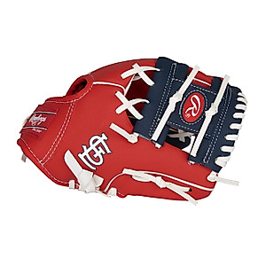 Rawlings MLB Team Logo Youth Glove Series, St. Louis Cardinals, Navy, 10"