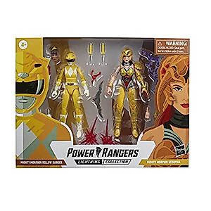 Power Rangers Lightning Collection Mighty Morphin Yellow Ranger Aisha Vs. Scorpina 2-Pack 6-Inch Premium Collectible Action Figure Toys