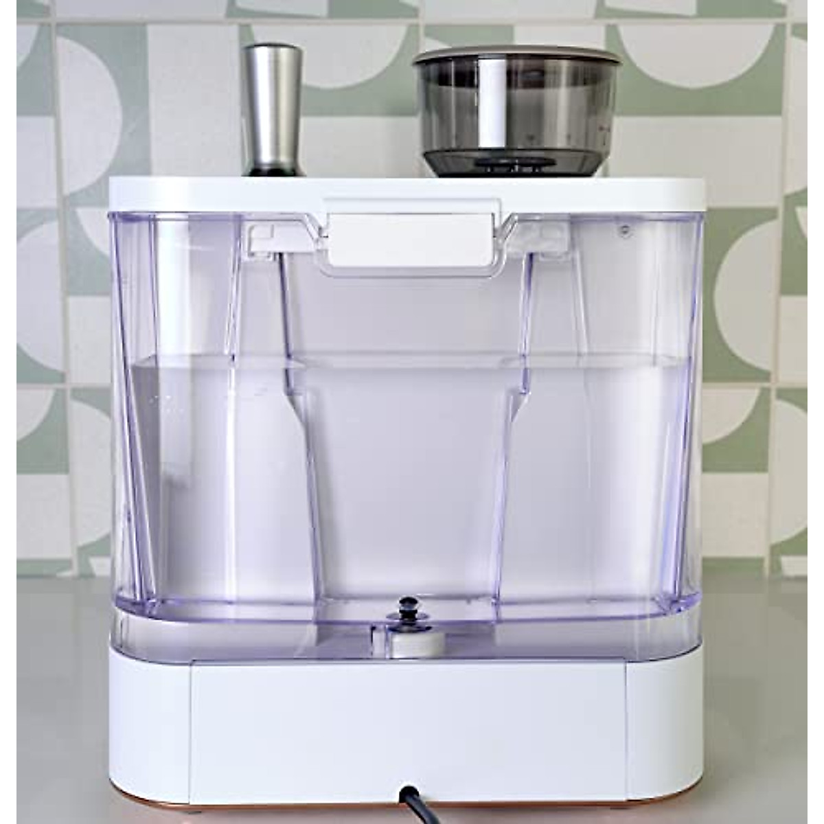 Café Bellissimo Semi Automatic Espresso Machine + Milk Frother | WiFi Connected, Smart Home Kitchen Essentials | Built-In Bean Grinder, 15-Bar Pump & 95-Ounce Water Reservoir | Matte White