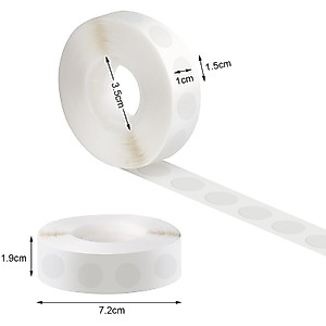 Phinus 3000 Pieces Glue Points, Balloon Tape, Sticky Dots, Balloon Glue Points, Glue Points Double Sided, Balloon Sticky Dots for Balloons Craft Sticky, Wedding Decoration, Stick Photos