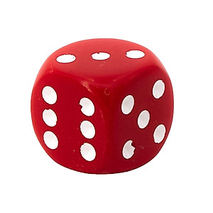 DND Dice Set-Chessex D&D Dice-12mm Opaque Red and White Plastic Polyhedral Dice Set-Dungeons and Dragons Dice Includes 12Dice - D6