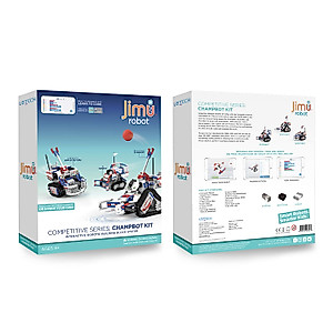 UBTECH JIMU Robot Competitive Series: Champbot Kit/ App-Enabled Building & Coding STEM Robot Kit (522 Pcs) from Robotics , Blue