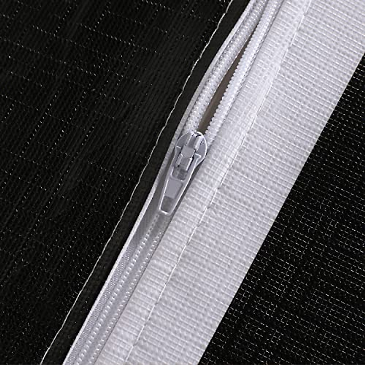 LUSHVIDA 100% PVC Outdoor Tablecloth with Umbrella Hole, Waterproof & Stain Resistant Vinyl Table Cloth for Spring Summer Patio Garden Tabletop Decor, Black/White Stripe, Rectangular 60x102 Inch