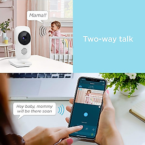 Motorola MBP844CONNECT Wireless WiFi Video Baby Monitor - 5-Inch HD Color Screen, 2-Way Talk Communication - Sound, Motion, Temperature Alert - Digital Zoom, Night Vision, 5 Lullabies - 1000ft Range